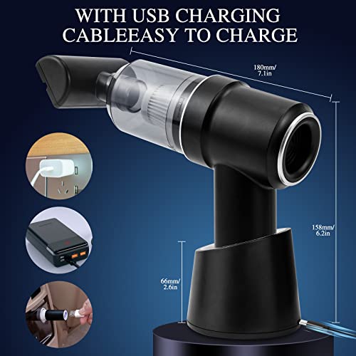 Portable Cordless Car Vacuum Cleaner 9000PA Suction Multiple Nozzles ...