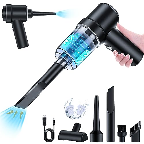 Handheld Car Vacuum Cleaner, Cordless USB Rechargeable Mini Vacuum With ...