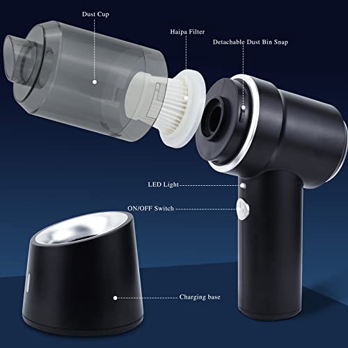 Portable Cordless Car Vacuum Cleaner 9000PA Suction Multiple Nozzles ...