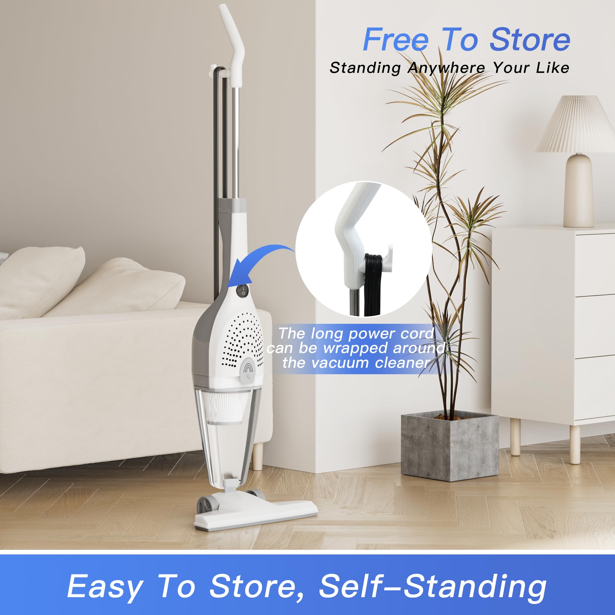 Stick Vacuum Cleaner With Powerful Suction And HEPA Filters - VacuumFolk